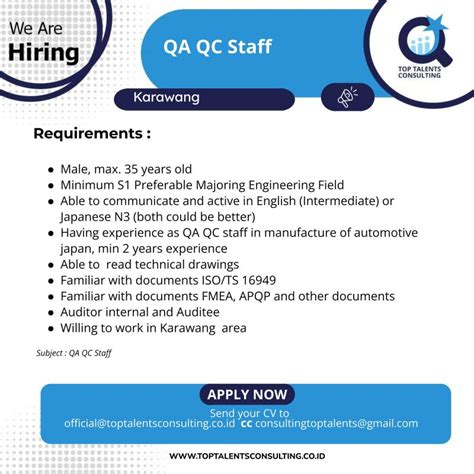 Top Talents Consulting On Linkedin Qaqc Qa Qc Quality