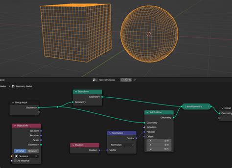 Mathematics Geo Nodes What S The Math Behind A Cube Being Transformed Into A Sphere