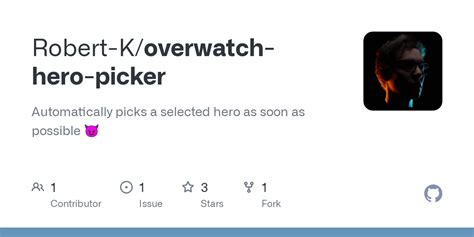 Github Robert Koverwatch Hero Picker Automatically Picks A Selected