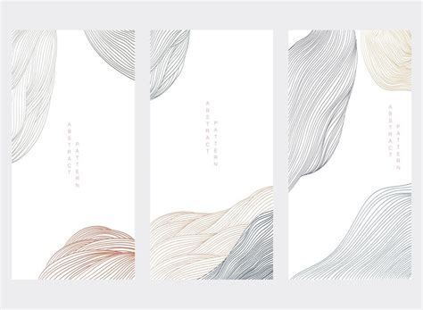 Premium Vector Japanese Background With Line Wave Pattern Vector