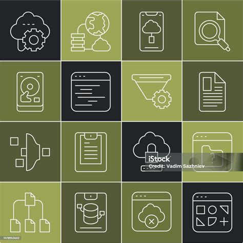 줄 다른 파일 파일 누락 문서 클라우드 기술 데이터 전송 소프트웨어 하드 디스크 드라이브 Hdd 및 필터 설정 아이콘을