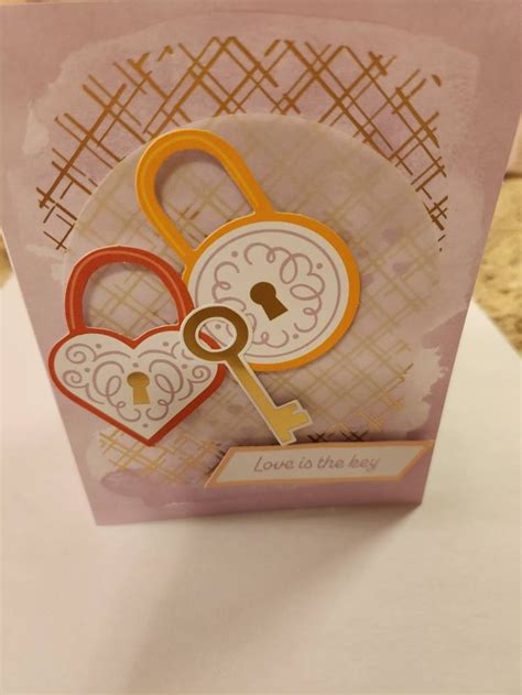 Stampinup Handmade Card Paper Pumpkin Valentines Day Card Key To