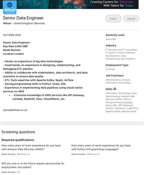 Are You A Data Engineer Working In Python Scala And Sql Are You