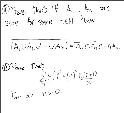 Solved ① Prove That If A An Are Sets For Some Nen Then
