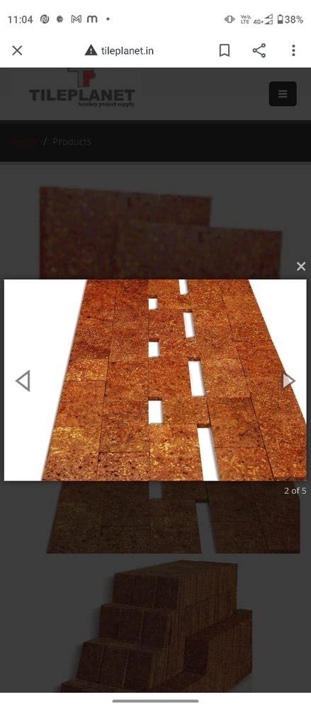 External Brown Laterite Wall Cladding Tiles Thickness 10 15 Mm At