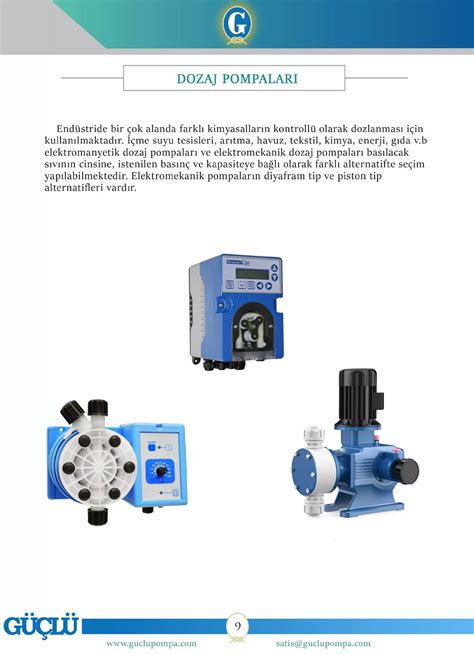 Güçlü Pompa Katalog Pdf
