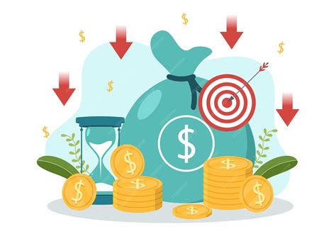 Premium Vector Cost Reduction Vector Illustration With Decrease Or