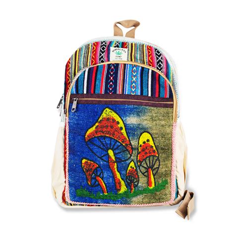 Hemp Cotton Backpack Large Student Handicrafts
