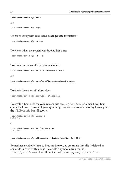 Linux Pocket Guide Command Pdf Operating Systems Computer Software And Applications
