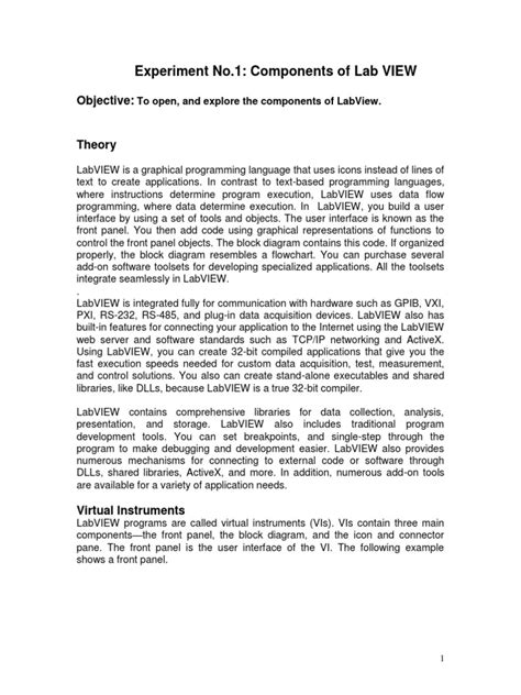 Basics Of Labview Pdf Menu Computing Computing