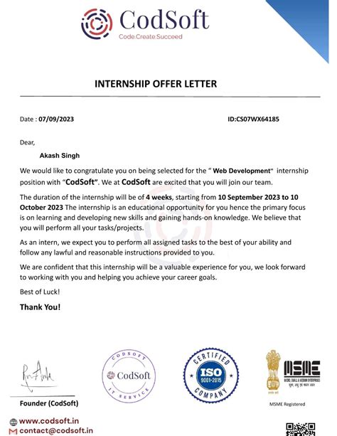 Akash Singh On Linkedin Codsoft Codsoftinternship Webdevelopment Thankyou Connections