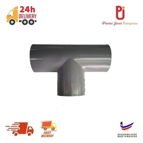 Bbb Pvc Fitting Plastic Tee Joint Paip Plastic Sambung Shopee Malaysia