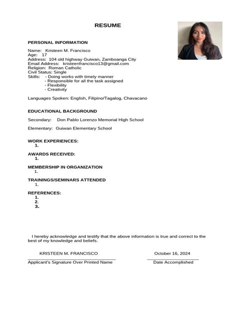 Resume For Simulation Pdf