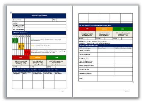 Method Statement Risk Assessment Template Free Printables