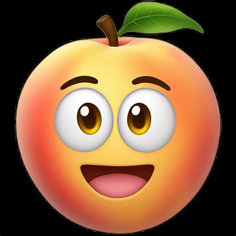 Peach With Face Emoji Ai Emoji Generator