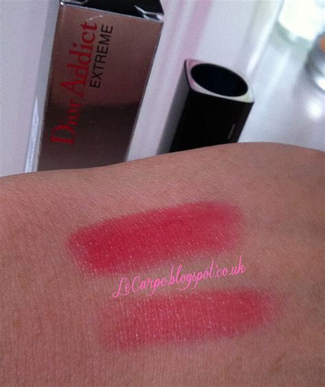 LeCarpe Makeup Addict Dior Addict Extreme Lipstick In Lucky Review Swatches