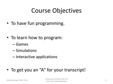 Ppt Cse 113 Introduction To Computer Programming Powerpoint