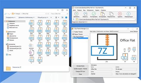 Office Flat Full 7 Zip Theme By Alexgal23 On Deviantart