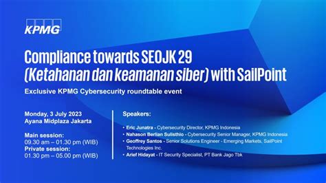 Cybersecurity Cyber Regulatorycompliance Seojk29 Kpmg Indonesia