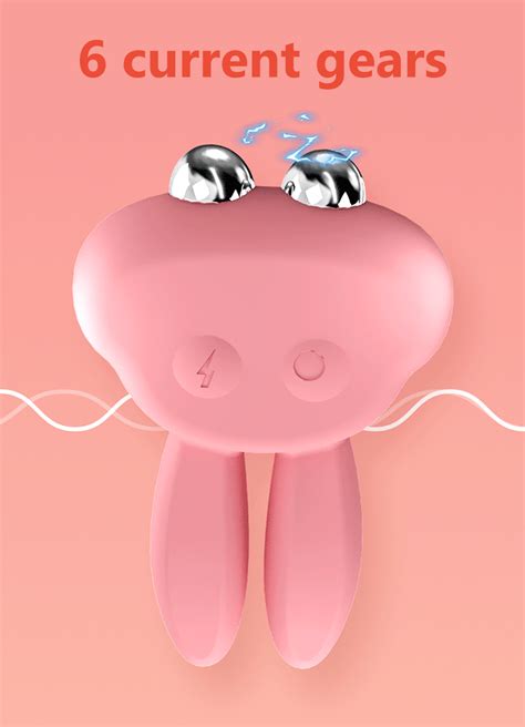 Electric Shock Rabbit Vibrator Cute Shaped Nipple Massager Clitoris St