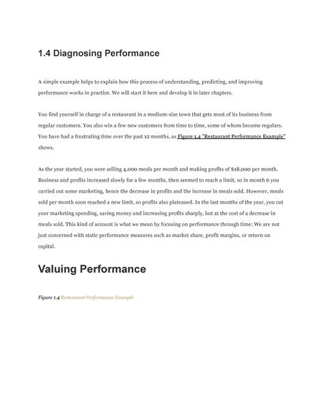 14 Diagnosing Performance 1 Diagnosing Performance A Simple Example
