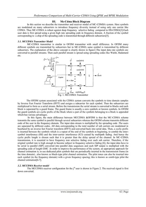 Performance Comparison Of Multi Carrier Cdma Using Qpsk And Bpsk