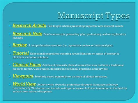 Ppt Publishing Your Work In The Cac Supplement In Ajslp Powerpoint