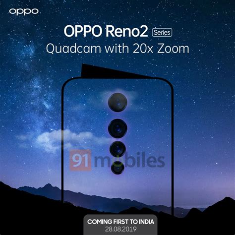 Leaked Teaser Reveal OPPO Reno2 Will Launch In India On August 28 Gizmochina