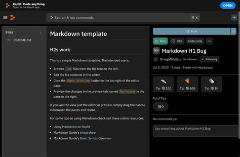 h1s do not appear bug reports replit ask