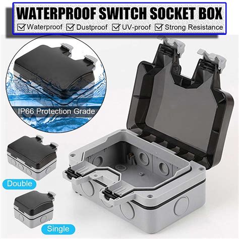 Electrical Power Wall Socket Waterproof Socket Switch Box Enclosure Weatherproof UK Standard
