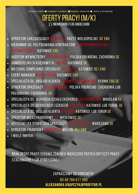 Zapraszam Do Kontaktu Aleksandra Knapczyk