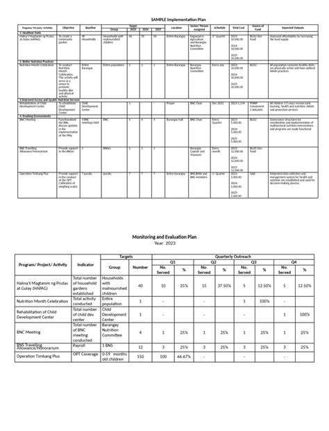 Sample Implementation Plan 2 1 Pdf