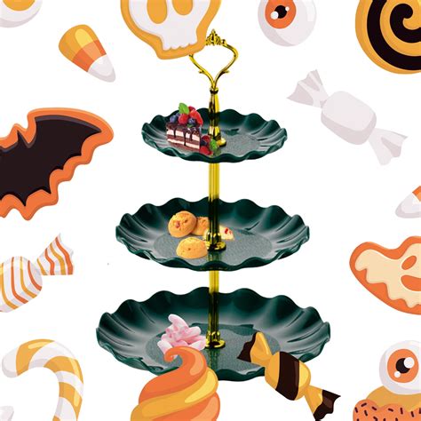 Snmubt 3 Tier Candy Wedding Stand Tiered Serving Cake Stand Round