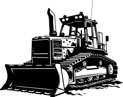 Bulldozer Front Vector Art Icons And Graphics For Free Download