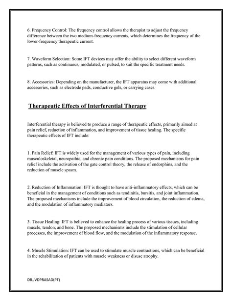 Ift Interferential Therapty Medium Frequency Currents Docx