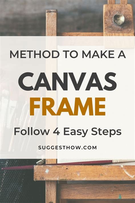 How To Make A Canvas Frame Follow This Steps Guide Diy Canvas Frame Wood Picture Frames