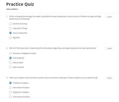Coursera | Introduction to Data Analytics (IBM) | Quiz Answers - Programmer Sought