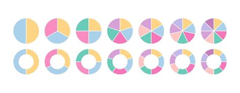 Premium Vector Ring Section Template Circular Structure Chart Divided