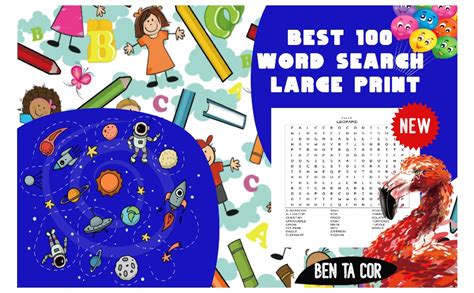 Best 100 Word Search Large Print Cor Ben Ta 9798385702671 Amazon