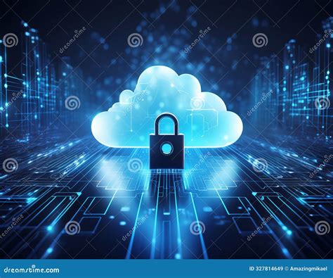 Digital Clock Cloud Computing With Secure Data Transfer Cybersecurity