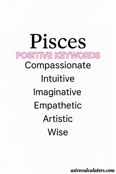 Pisces Zodiac Positive And Negative Traits