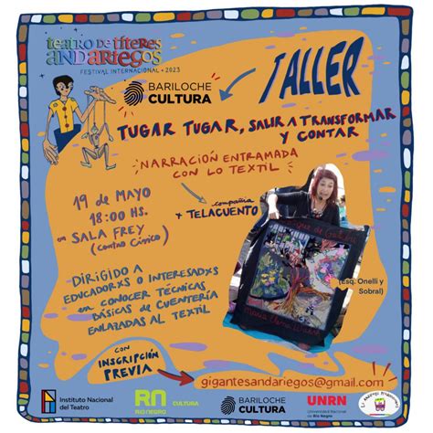 Festival De Teatro De Títeres Andariegos Taller Tugar Tugar Salir A Transformar Y Contar