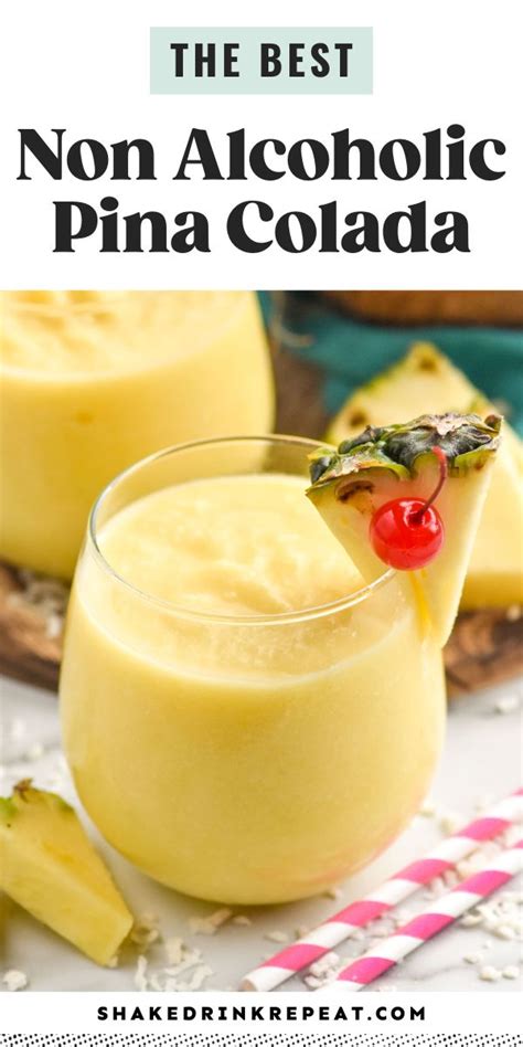 Non Alcoholic Pina Colada Shake Drink Repeat