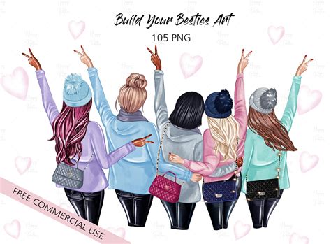 Friends Girls Clipart
