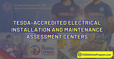 List Of Tesda Accredited Electrical Installation And Maintenance Training Assessment Centers