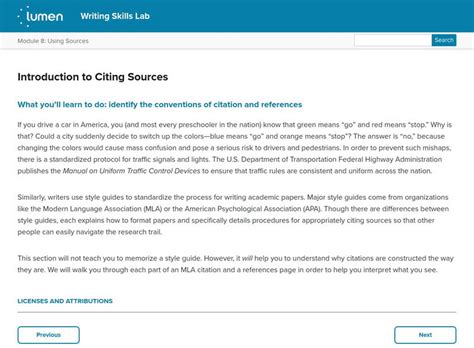 Lumen Using Sources Introduction To Citing Sources Article For 9th 10th Grade Lesson Planet