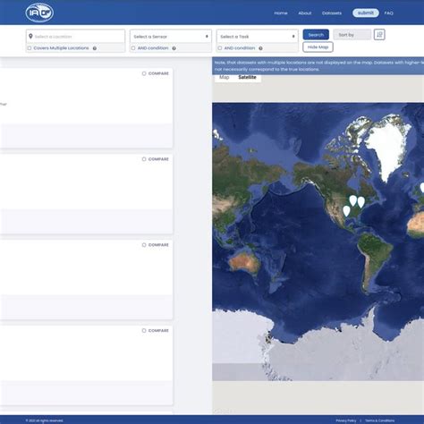 The Map View Of The Eod Data Catalogue Download Scientific Diagram