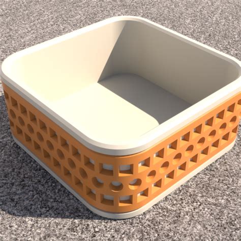 Stl File Small Square Open Decorative Storage Box 🤏 ・3d Printing Template To Download・cults