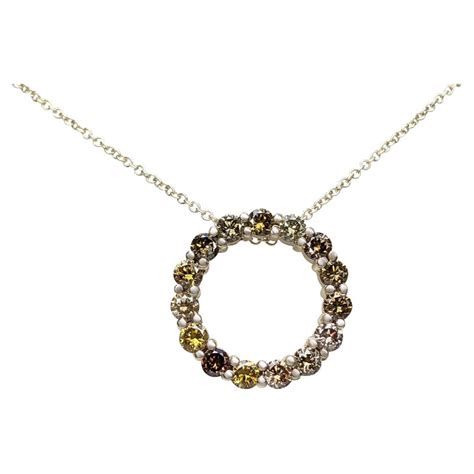 No Reserve 100cttw Fancy Diamonds Circle 14 Karat Yellow Gold