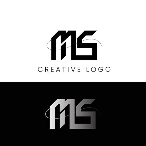 Premium Vector Ms Initial Letter Logo Design